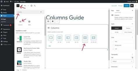 How To Create Columns In Wordpress Block Editor
