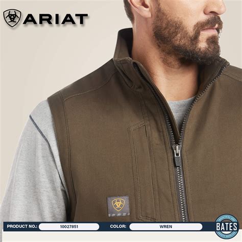 10027851 Ariat Mens Rebar® Duracanvas Vest Bates Enterprises