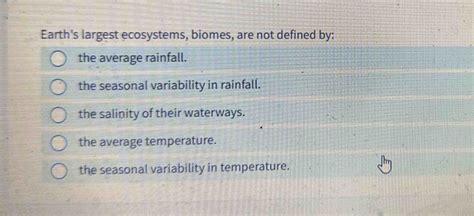 earth s largest ecosystems biomes are not defined by the average