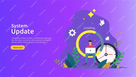 Premium Vector Operation System Update Progress Concept Data