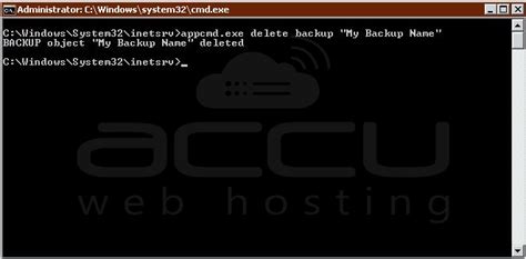 How To Backuprestore Iis7 Configuration File From Command Prompt