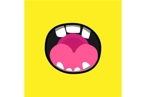 Illustration Of Cartoon Mouth Expression Graphic By Muhammad Rizky