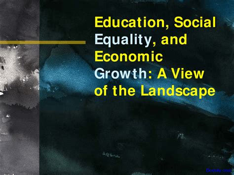 Equality And Economic Growth Banking Lecture Slides Docsity
