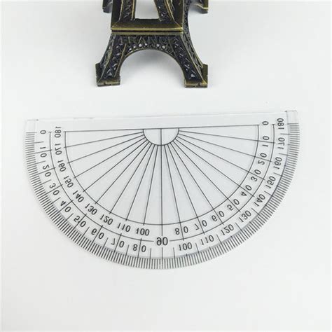 20pcs 4 Inch 10cm Plastic 180 Degrees Protractor F Vicedeal