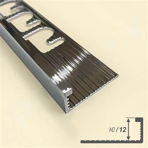 Профиль для плитки Хромированный латунный L образный 10 12 мм Pro арт V V Lx A 12 Lcp Pro 2 7