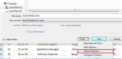 JavaMadeSoEasy JMSE Read Only Workbook In MS Excel