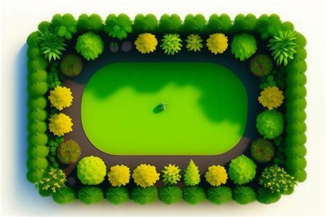 Premium Ai Image Nature Green Grass Background Top View Ornamental Plant