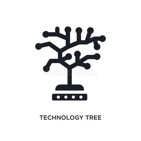 Technology Tree Isolated Icon Simple Element Illustration From