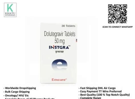 Instgra Dolutegravir 50 Mg Tablets At ₹ 2500bottle Dolutegravir