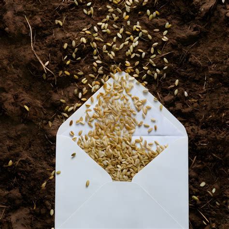 Enveloped Seeds Bring Hope And Renewal Sowing The Cycle Of Life Stock