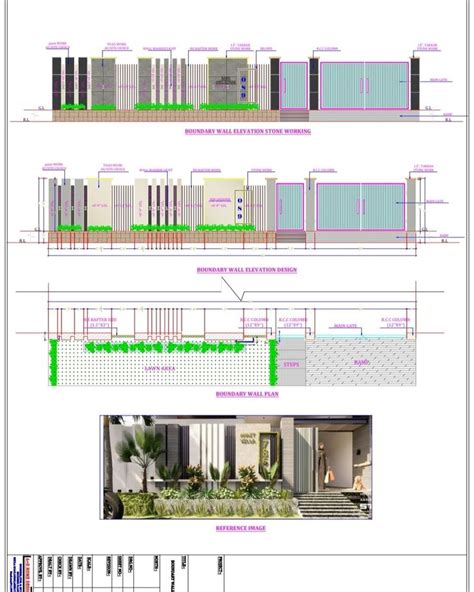 Boundary Wall Design