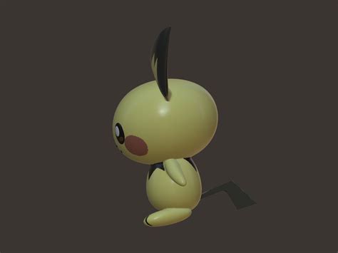 Pokemon Pichu 3d Model Cgtrader