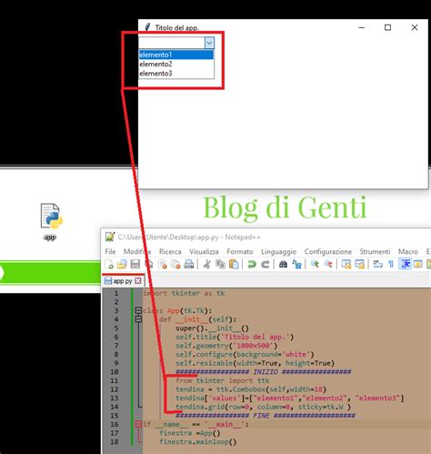 Menu Tendina Tkinter Python Blog Di Genti