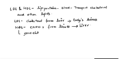 Solved Which Of The Following Statements Is True Of Ldl And Hdl A