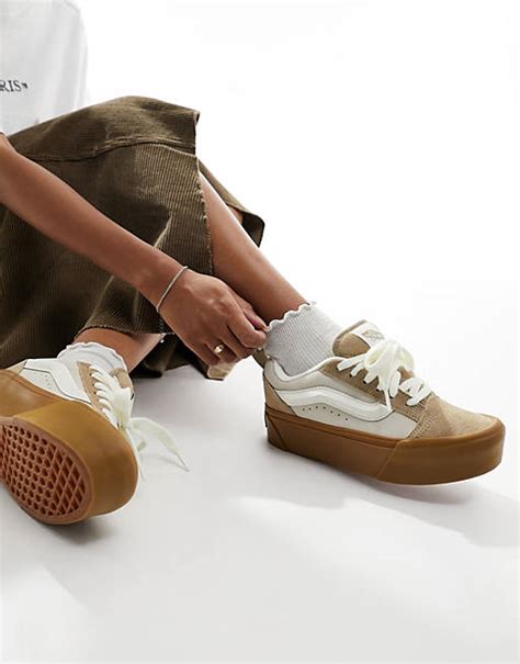 Vans Knu Stack Sneakers Color Cuoio Con Suola In Gomma Asos