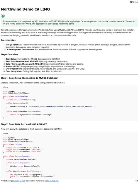 Northwind Demo C Linq 21 Feb 2025 Pdf Language Integrated Query