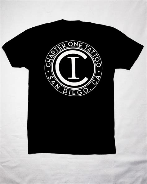 Classic C1 Logo Shirt Black Chapter One Tattoo