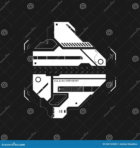 Cyberpunk Arrow Futuristic Tech Interface Element Cyberpunk Pointer