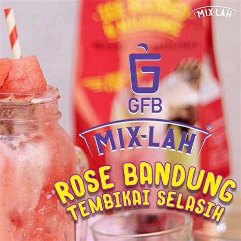 Resepi Sirap Atau Rose Bandung Tembikai Selasih Gfb Food
