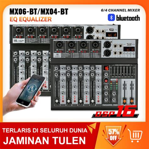 pengadun pengadun profesional 6ch 4ch mx06 bt mx04 bt pengadun isyarat