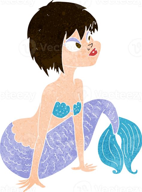 Cartoon Pretty Mermaid 45150409 Png