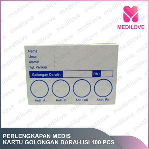 Jual KARTU GOLONGAN DARAH ISI PCS KARTU GOLDAR ISI PCS Shopee Indonesia