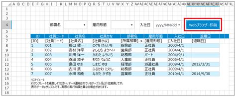 コマンド Webブラウザー印刷 Forguncyフォーガンシー Forguncyソリューションサービス