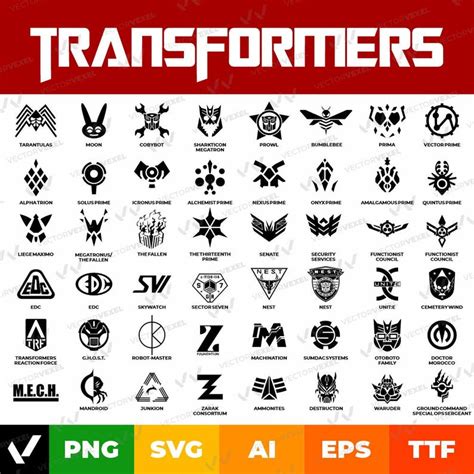 Robot Font Transformer Alphabet SVG Robot Head Skine Robot Logo Font