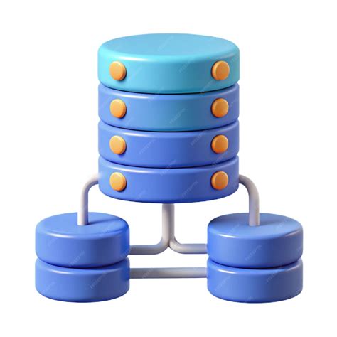 3d Render Of A Database Server With Connected Nodes Premium Ai Generated Image
