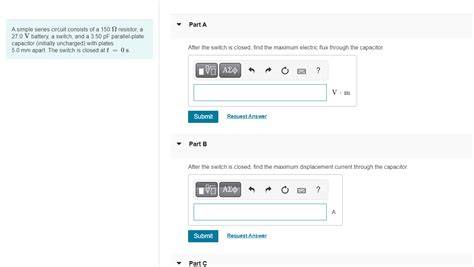 Solved A Simple Series Circuit Consists Of A 150Ω Resistor