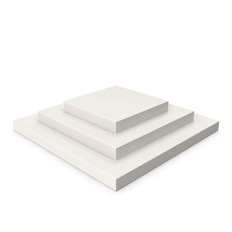 Quadrangular Three Steps Podium 3D Object 2374236081 Shutterstock