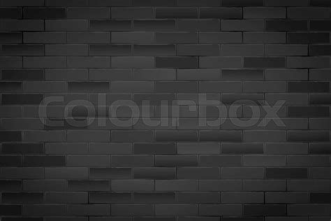 Black Brick Wall Texture Closeup Stock Vector Colourbox