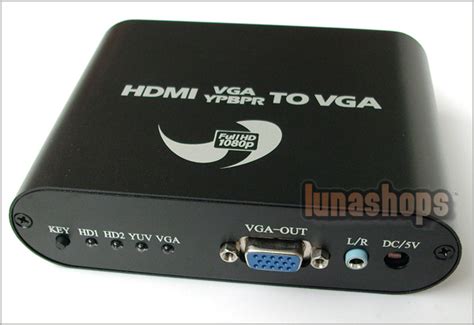YPbPr VGA HDMI Input VGA Output HDTV Converter Adapter From Gzlunashops