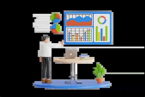 Professional Business Analyst Doing Auditing 3d Illustration Free