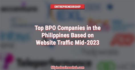 Top Bpo Companies In The Philippines Based On Website Traffic Mid 2023