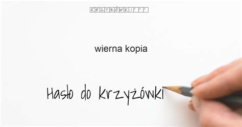 wierna kopia krzyżówka