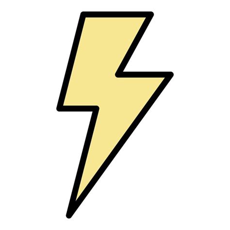 Premium Vector Lighting Bolt Icon Outline Lighting Bolt Vector Icon