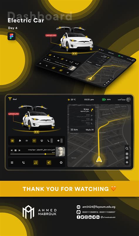 Electric Car Dashboard Ui On Behance