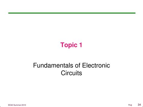 Ppt Introduction To Microelectronic Circuits Ee40 Lecture 1 Josh Hug Powerpoint Presentation