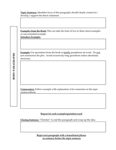 Literary Analysis Outline