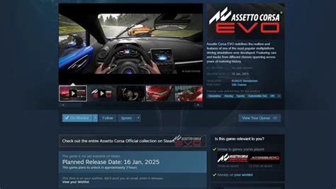 Assetto Corsa Evo Release Date When Does Early Access Start