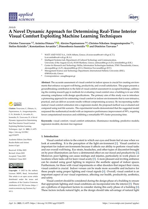 Pdf A Novel Dynamic Approach For Determining Real Time Interior