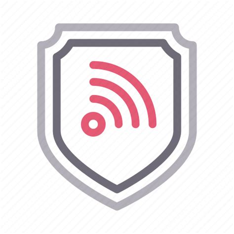 Internet Protection Security Shield Wifi Icon Download On Iconfinder