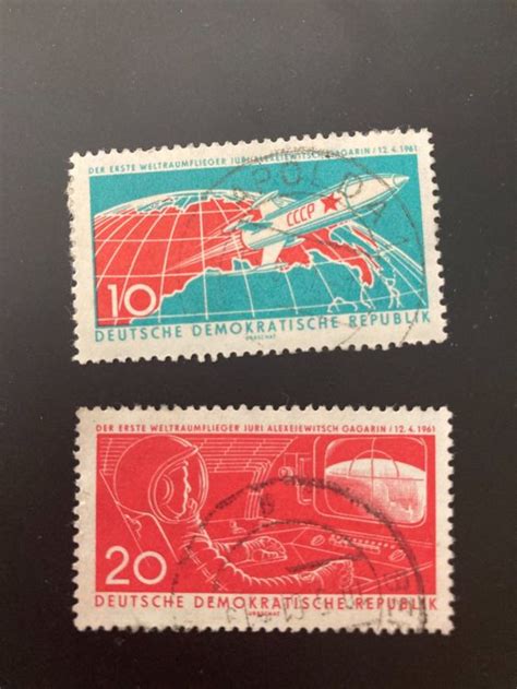DDR 1961 Lot Erster Bemannter Weltraumflug Gestempelt Kaufen Auf Ricardo