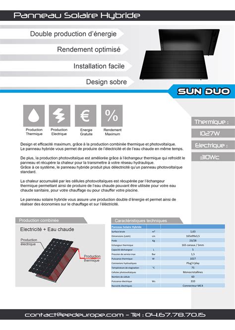 Kit Panneaux Solaires Hybrides EED