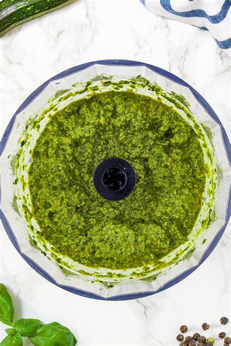 4 Ingredient Zucchini And Basil Pesto Go Cook Yummy