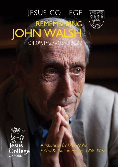 Remembering Dr John Walsh
