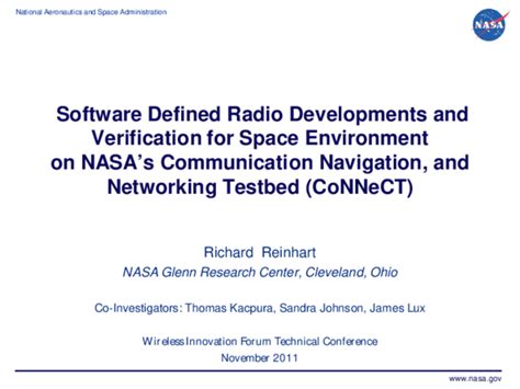 Pdf Software Defined Radio Developments And Verification For Space