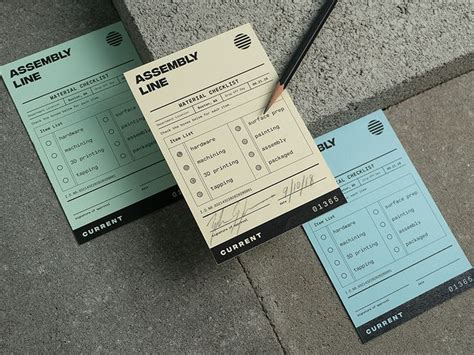 Current Assembly Line Checklist