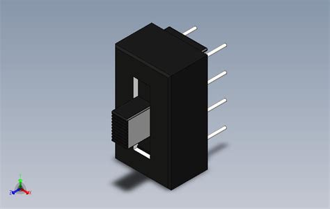 Dp3t滑块开关step模型图纸免费下载 懒石网